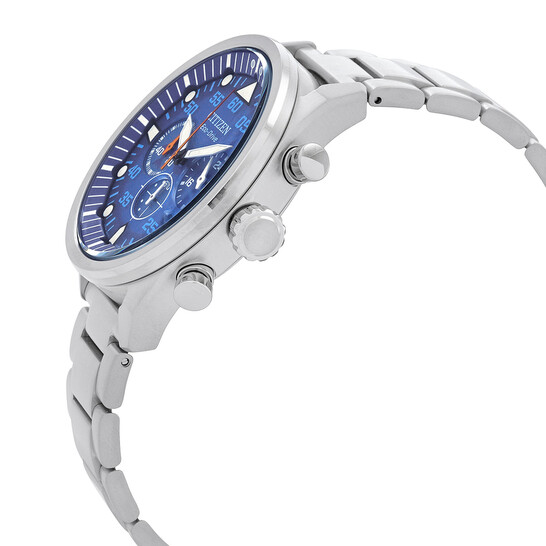 Citizen Avion Chronograph Eco-Drive Blue Dial Men's Watch CA4211-72L ...