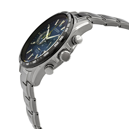 Citizen Chronograph Eco-Drive Blue Dial Titanium Men's Watch CA4444-82L ...