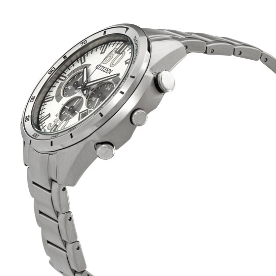 Citizen Chronograph Eco-Drive White Dial Men's Watch CA4120-50A ...