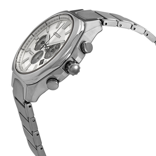 Citizen Chronograph Silver Dial Titanium Men's Watch CA4320-51A ...