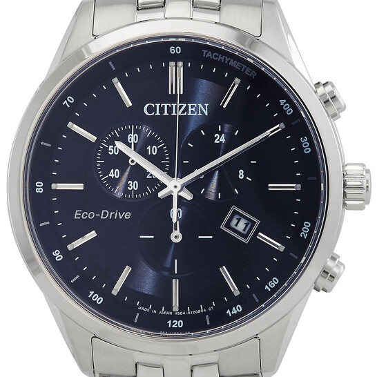 Citizen Eco-Drive Chronograph Blue Dial Men's Watch AT2140-55L ...