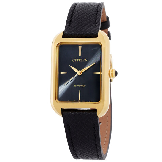 Citizen L Eco-Drive Black Dial Watch EM1192-01E 4974374346049 - Watches ...