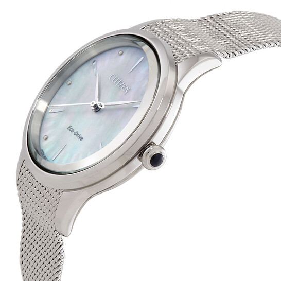 Citizen L Series Eco-Drive Mother of Pearl Dial Ladies Watch EM1150-86D ...