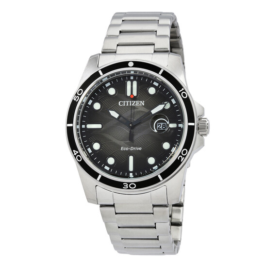 Citizen Marine 1810 Eco-Drive Black Dial Men's Watch AW1816-89E ...