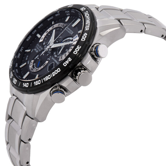 Citizen Perpetual Chrono A-T Eco-Drive Black Dial Watch CB5908-57E ...