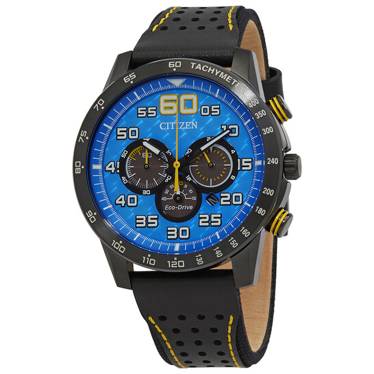 Citizen Primo Chronograph Quartz Blue Dial Men's Watch CA4435-08L ...