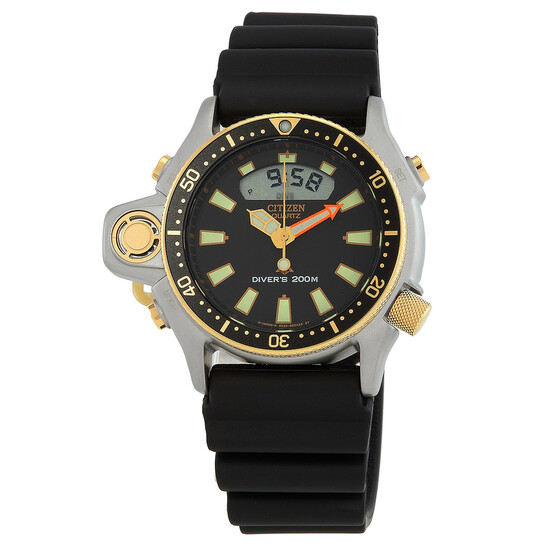 Citizen Promaster Aqualand Quartz Analog-Digital Black Dial Men's Watch JP2004-07E 4974374162328 ...