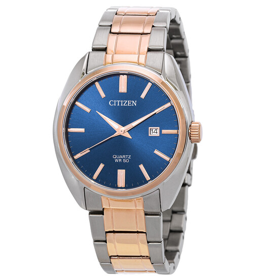 Citizen Quartz Blue Dial Two-tone Men's Watch BI5104-57L 4974374331632 ...