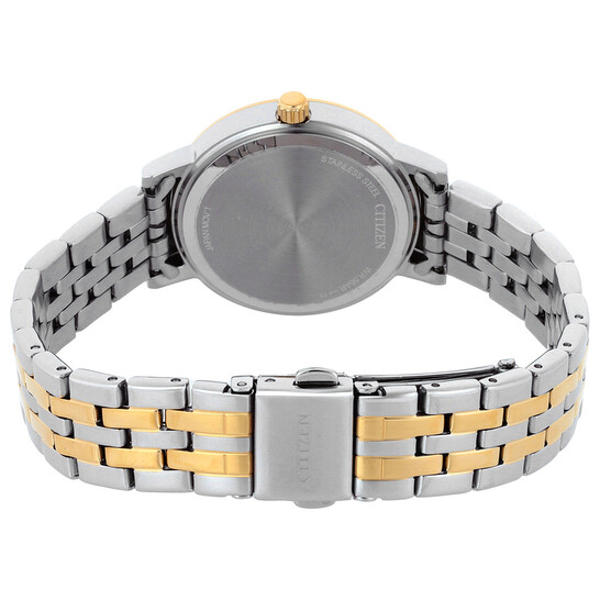 Citizen Quartz Crystal White Mother of Pearl Dial Ladies Watch EL3104 ...