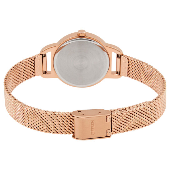 Citizen Quartz Rose Dial Rose Gold-tone Ladies Watch EZ7003-51X ...