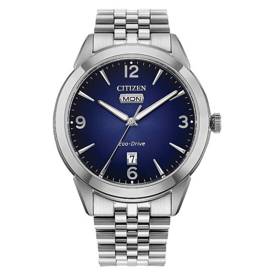 Citizen Rolan Eco-Drive Blue Dial Men's Watch AW0150-53L 4974374344854 - Watches, Rolan - Jomashop