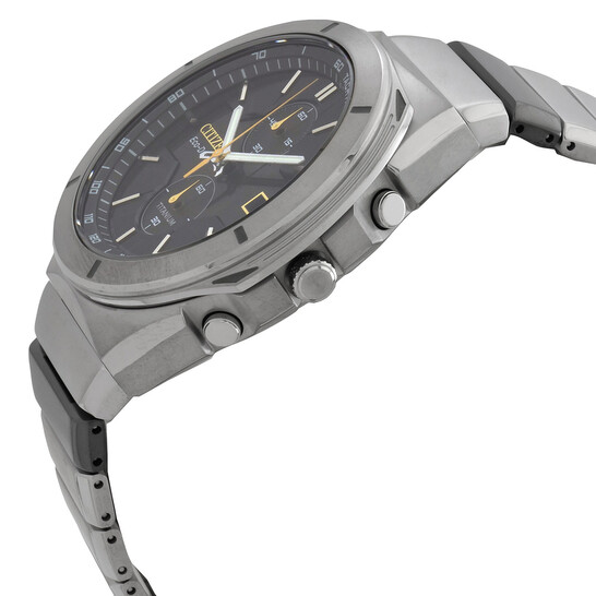 Citizen Super Titanium Armor Chronograph Black Dial Men's Watch CA7058 ...