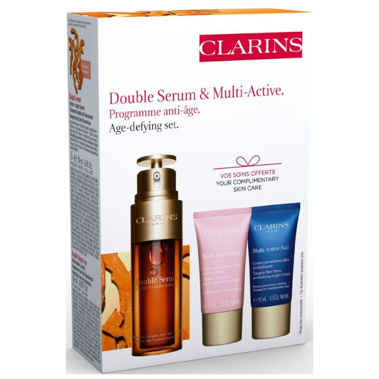 Clarins Ladies Double Serum & Multi Active Gift Set Sets 3666057022036 ...