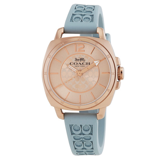 Coach Boyfriend Carnation Gold Dial Quartz Ladies Watch 14503979 ...