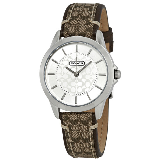 Coach Classic Signature White Dial Ladies Watch 14501525 885997052597 ...
