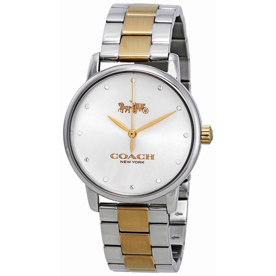 Coach Grand Crystal Silver Dial Ladies Watch 14502928 885997247689 ...
