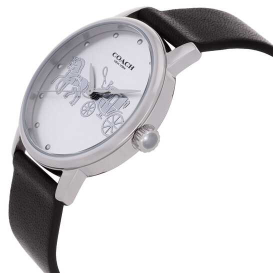 Coach Grand Quartz Silver Dial Ladies Watch 14503494 885997351669 ...