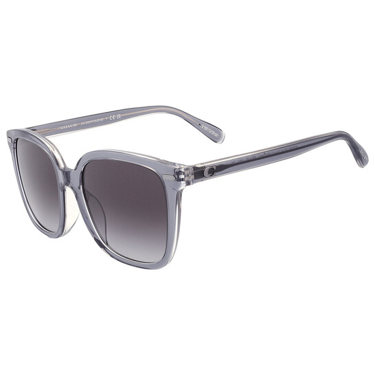Coach Grey Gradient Square Ladies Sunglasses HC8381F 57808G 56 ...
