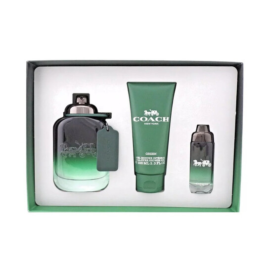 Coach Men's Green 3pcs EDT Gift Set Fragrances 3386460147378 ...