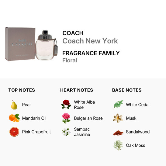 Coach New York / Coach EDT Spray 1.0 oz (30 ml) (w) 3386460079150 ...