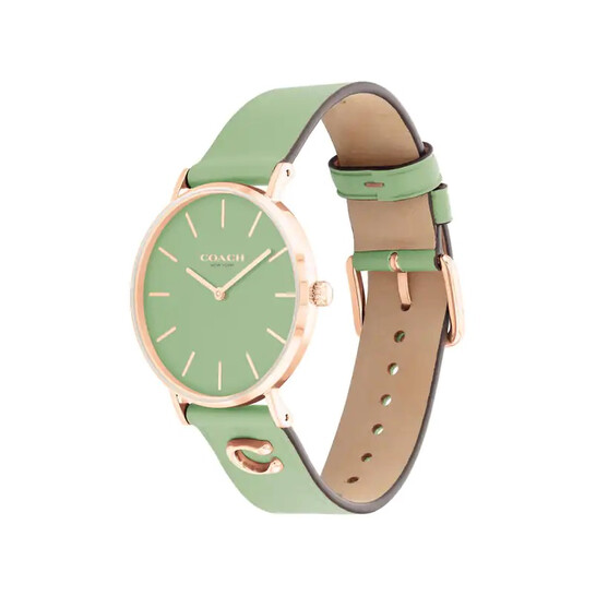 Coach Perry Quartz Green Dial Ladies Watch 14503921 885997443883 ...