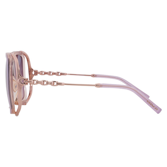 Coach Purple Yellow Gradient Square Ladies Sunglasses HC8423U 5889U6 56 ...