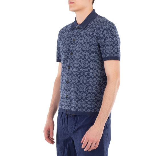 Coach Signature Polo Shirt In Blue, Size Small CI442 Z67 - Clothing ...