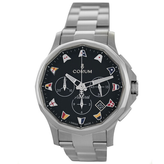 Corum Admiral Legend Chronograph Automatic Black Dial Men's Watch 984. ...