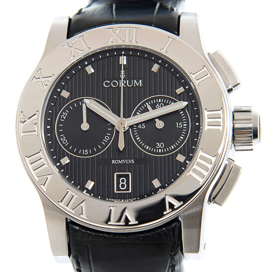 Corum Colomb Romulus Chronograph Automatic Black Dial Watch R984/03549 ...