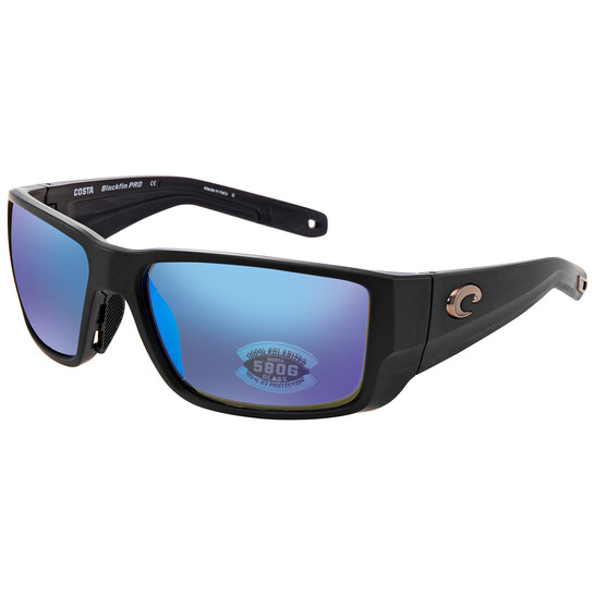 Costa Del Mar Blackfin Pro Blue Mirror Polarized Glass Men's Sunglasses ...