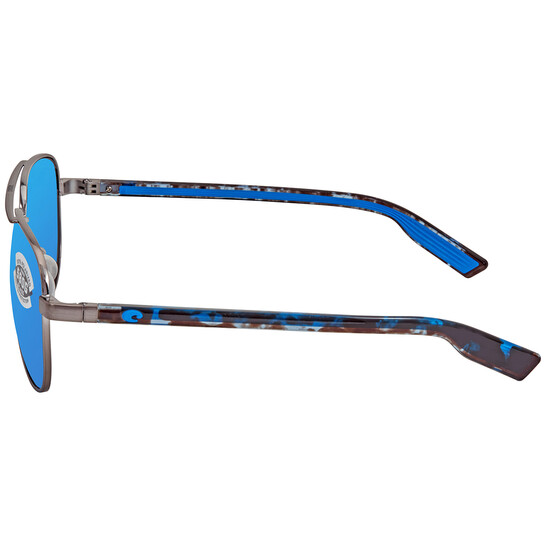 Costa Del Mar PELI Blue Mirror Polarized Glass Pilot Unisex Sunglasses ...