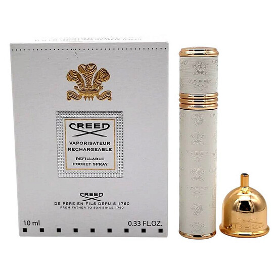 Creed Unisex Travel Atomiser 0.33 oz Gold / White Fragrances Tools ...
