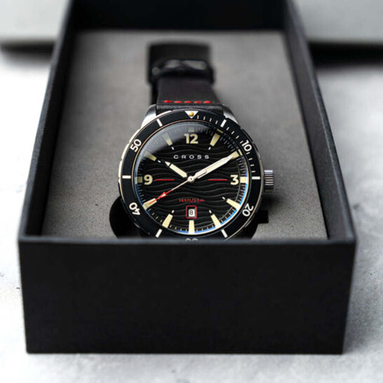 Cross Cross Baskerville Quartz Black Dial Men's Watch CR9064-02 ...