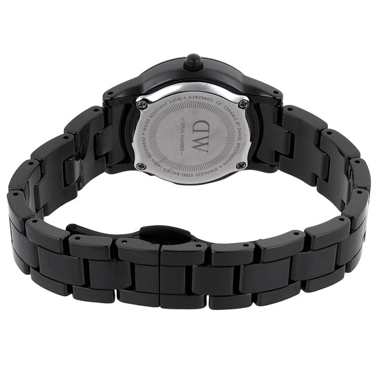 Daniel Wellington Iconic Link Ceramic Quartz Black Dial Ladies Watch ...