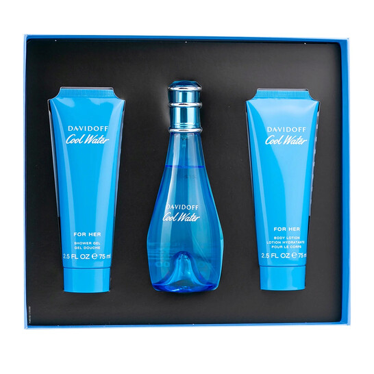 Davidoff Ladies Cool Water Gift Set Fragrances 3616303806033 ...