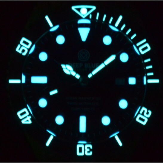 Deep Blue Ocean Mariner 300 Automatic Black Dial Men's 42 mm Watch ...