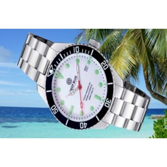 Deep Blue Ocean Mariner 300 Automatic White Dial Men's 42 mm Watch ...