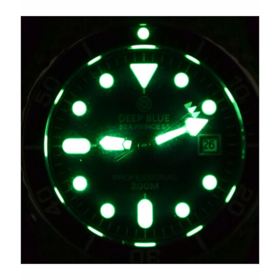 Deep Blue Sea Princess Diver Black Dial Ladies Watch SEAPRINCESSBLACK ...