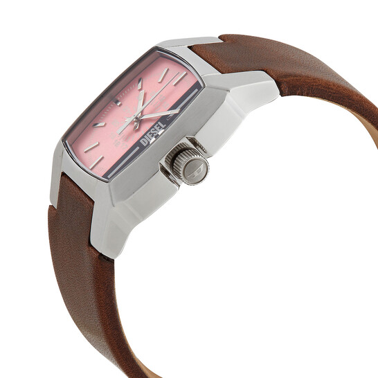 Diesel Cliffhanger Quartz Pink Dial Unisex Watch DZ1999 698615145263 ...