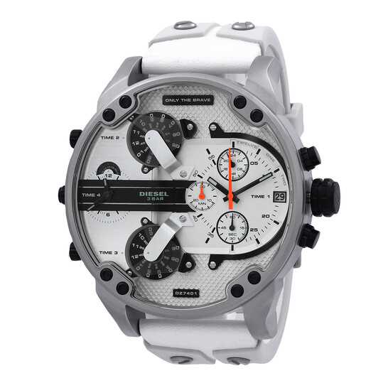 Diesel Mr. Daddy 2.0 Chronograph Quartz White Dial Men's Watch DZ7401 ...