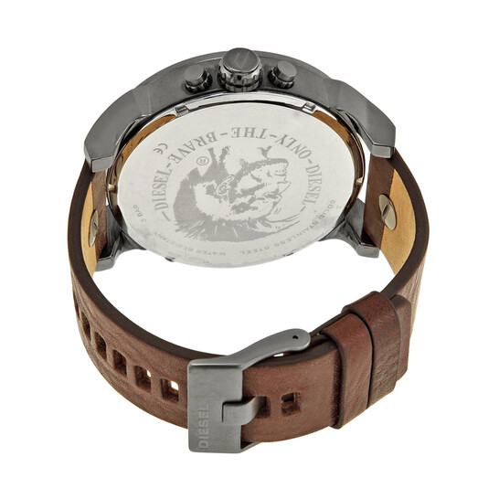 Diesel Mr Daddy Dual Time Chronograph Navy Blue Dial Men's Watch DZ7314 ...