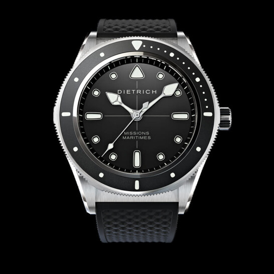 Dietrich Skin Diver 2 Automatic Black Dial Men's Watch SD-2 BLK ...