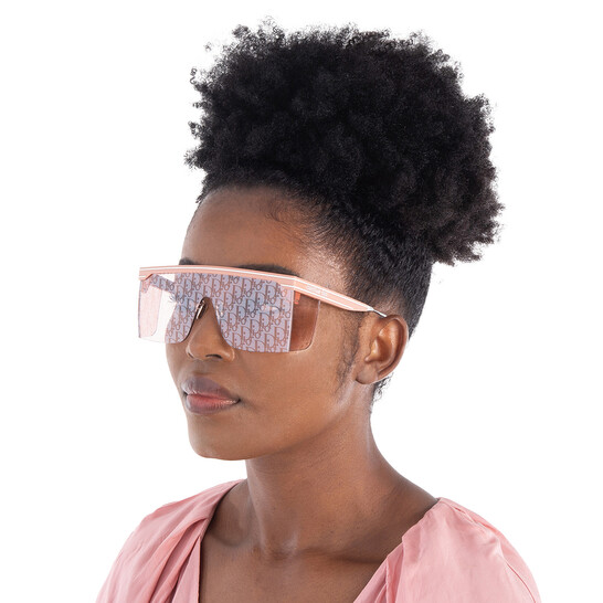 Dior DIORCLUB M1U Pink Logo Shield Ladies Sunglasses CD40042U 72Y 00 ...