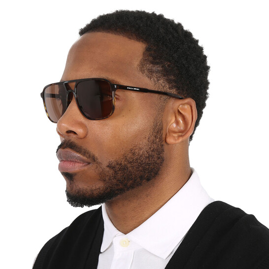 Dolce & Gabbana Dark Brown Navigator Men's Sunglasses DG4423 502/73 58 ...