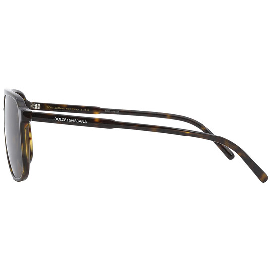 Dolce & Gabbana Dark Brown Navigator Men's Sunglasses DG4423 502/73 58 ...