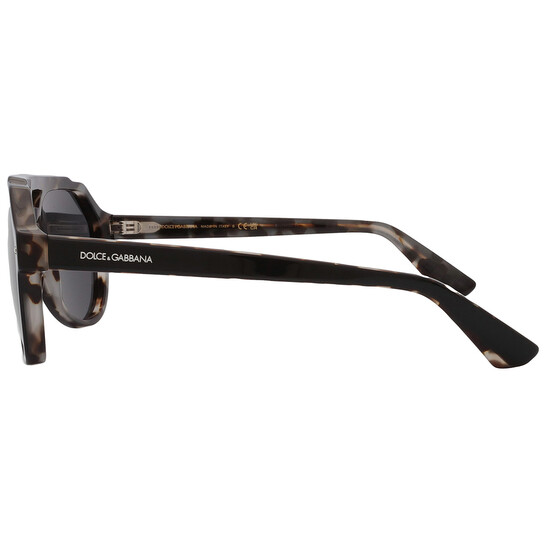 Dolce & Gabbana Dark Grey Pilot Men's Sunglasses DG4452 340387 60 ...