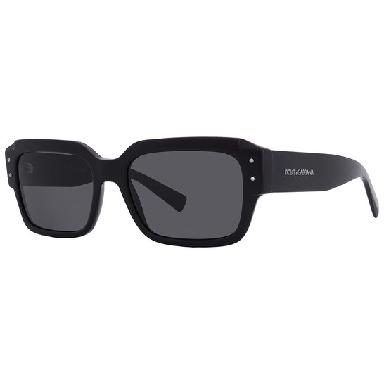 Dolce & Gabbana Dark Grey Sport Men's Sunglasses DG4460 501/87 56 ...