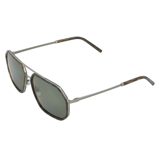 Dolce & Gabbana Polarized Green Navigator Men's Sunglasses DG2285 ...