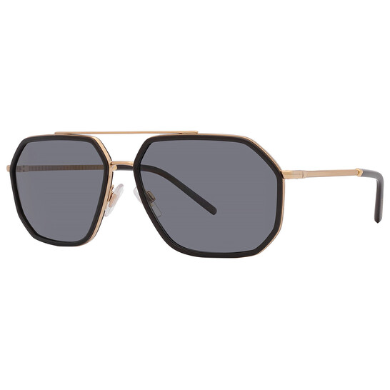 Dolce & Gabbana Polarized Grey Navigator Men's Sunglasses DG2285 02/81 ...