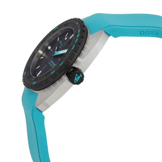 Doxa SUB 300ß Aquamarine Automatic Black Dial Men's Watch 830.10.241.25 ...